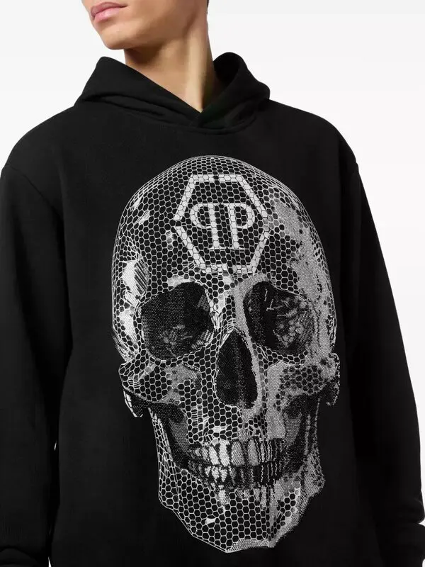 Philipp Plein Skull-rhinestone Hoodie