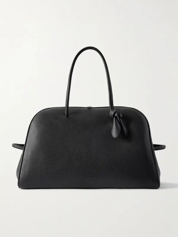 Jacquemus Grand Turismo Full-grain Leather Holdall - Black