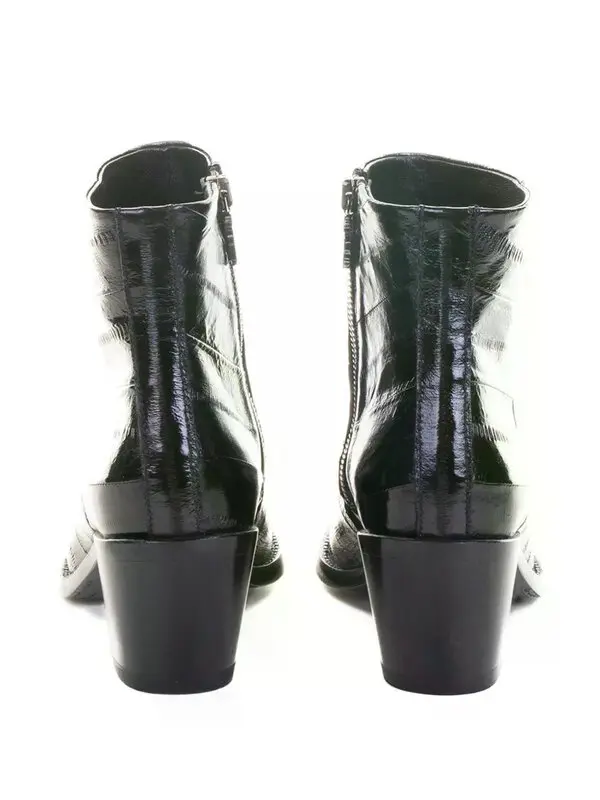 DUCANERO Leather Pointed-toe Ankle Boots