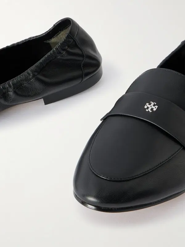 Tory Burch Embellished Leather Loafers