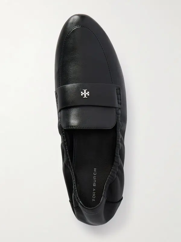 Tory Burch Embellished Leather Loafers