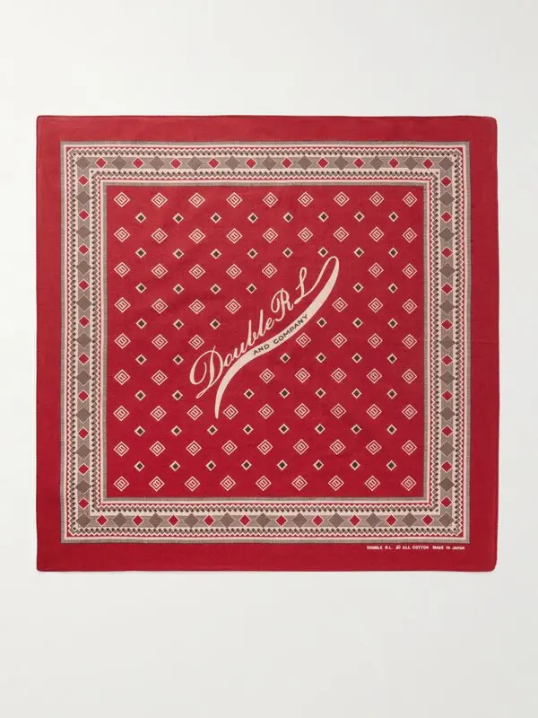 Ralph Lauren Printed Cotton-voile Scarf - Red
