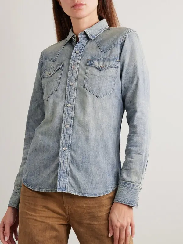 Ralph Lauren Buffalo Denim Shirt - Blue