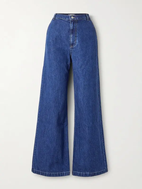 TWP High-rise Wide-leg Jeans