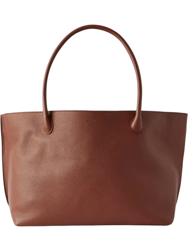 Lié Studio The Eva Weekend Textured-leather Tote - Brown