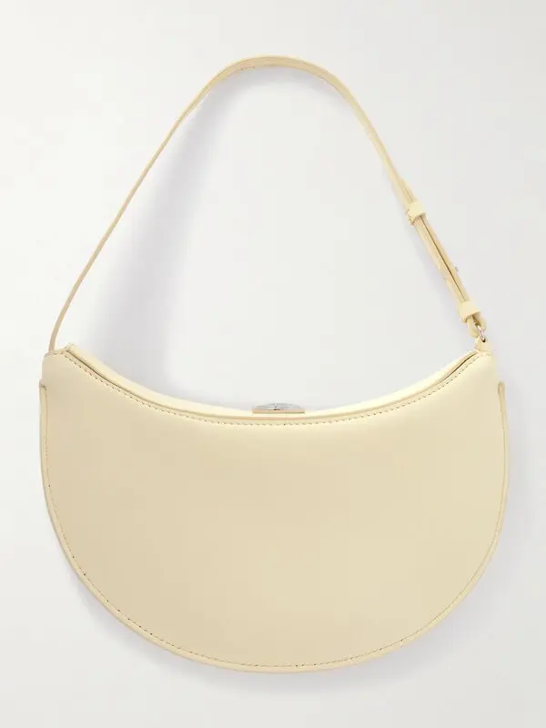 Jacquemus Le Petit Calisso Rond Leather Shoulder Bag