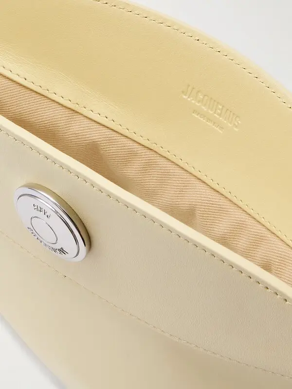Jacquemus Le Petit Calisso Rond Leather Shoulder Bag