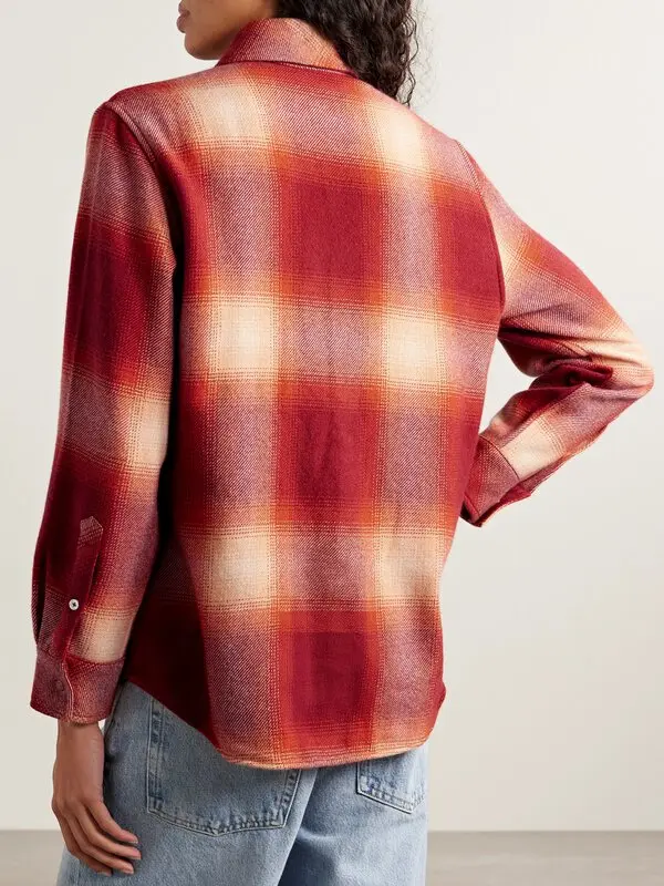 GOD’S TRUE CASHMERE Checked Cashmere Shirt