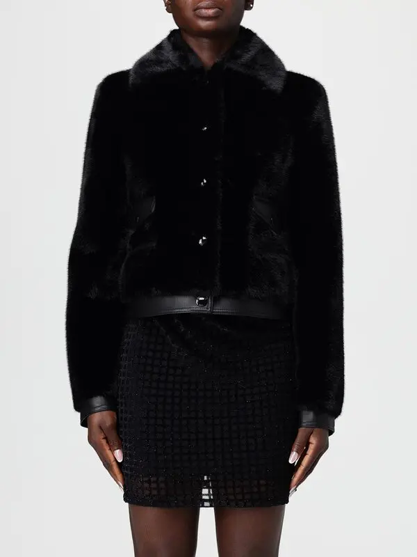 Patrizia Pepe Fur Jacket - Black