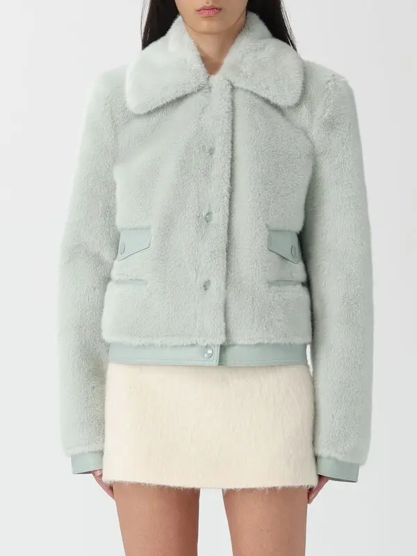 Patrizia Pepe Fur Coat - Grey