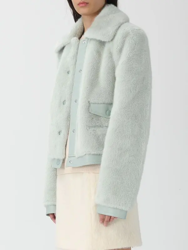 Patrizia Pepe Fur Coat - Grey