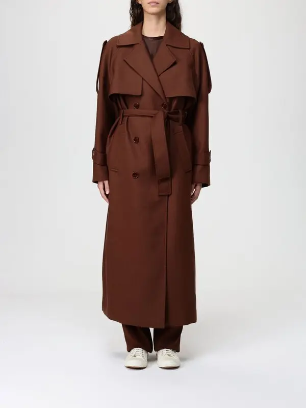 Patrizia Pepe Belted Trench Coat - Brown