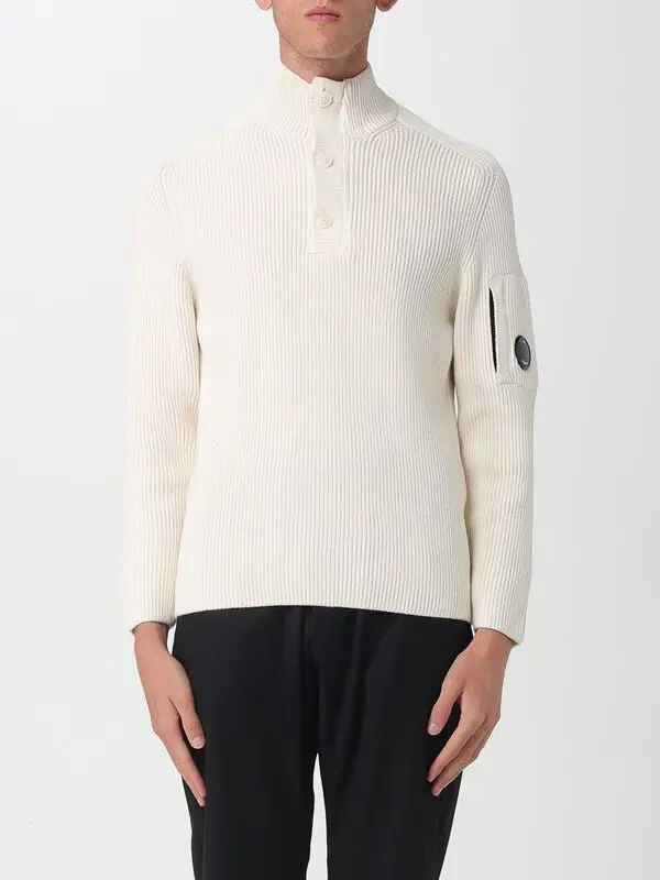 C.P. COMPANY Pullover Sweater - White