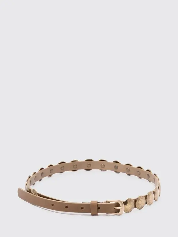 GOLDEN GOOSE Leather Belt - Natural
