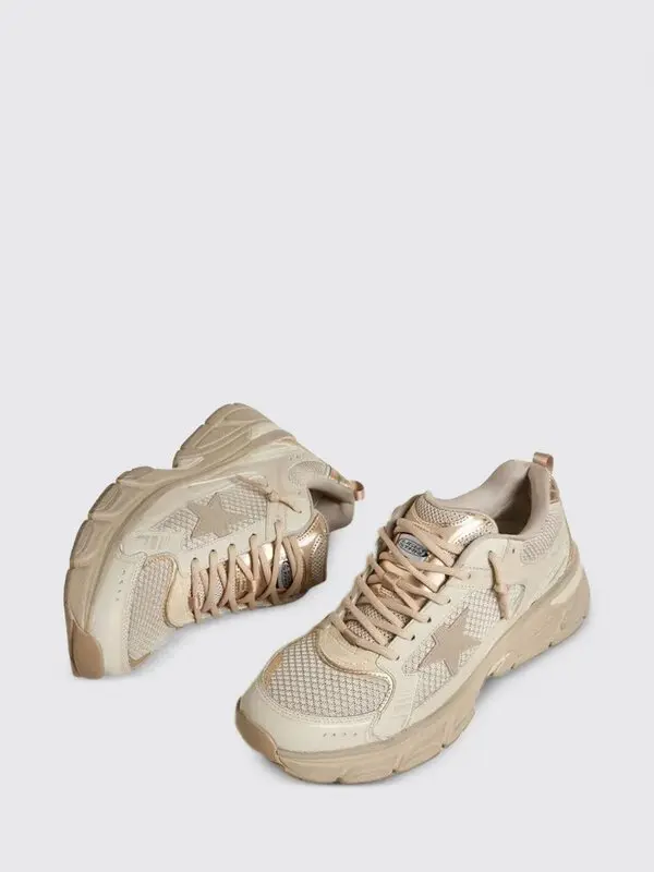 GOLDEN GOOSE Lightstar Mesh And Leather Lace-up Sneakers