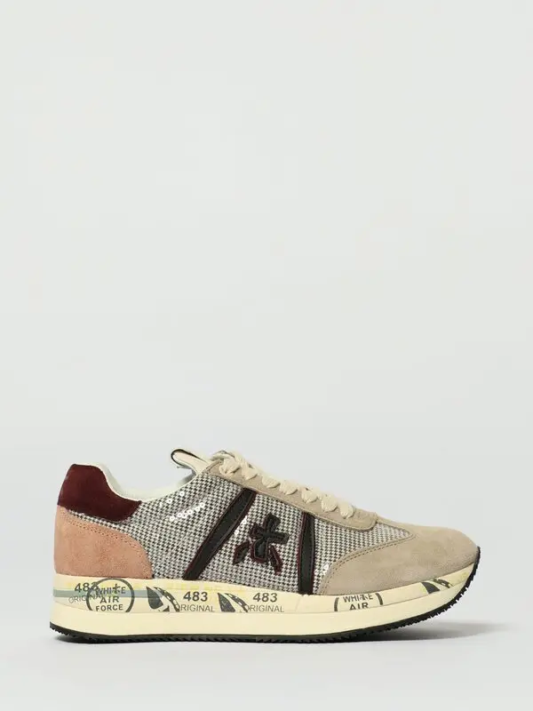 Premiata Lace-up Sneakers - Beige