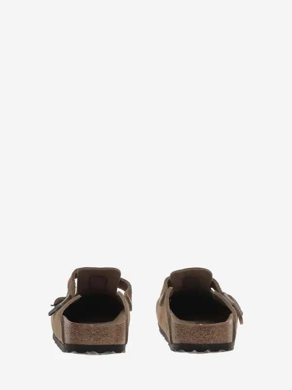 BIRKENSTOCK Clogs With Buckle Detail - Brown