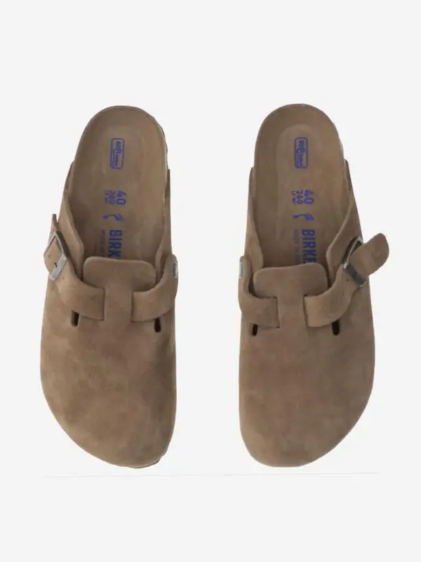 BIRKENSTOCK Clogs With Buckle Detail - Brown