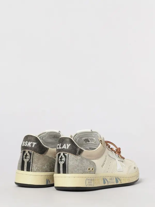 Premiata Clay Leather Sneakers - Grey