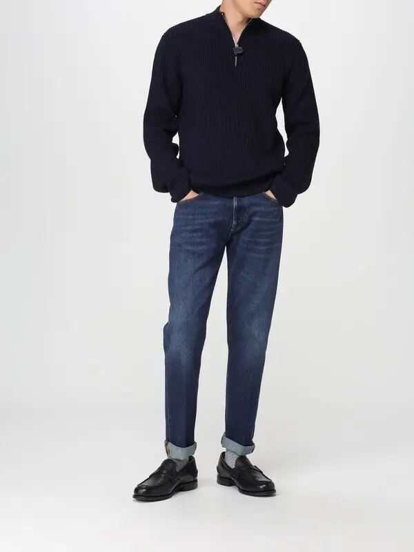 Dolce & Gabbana Ribbed Quarter Zip Sweater