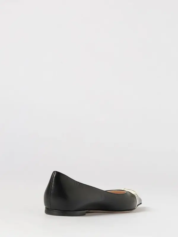 Valentino Garavani Ballet Flats In Smooth And Patent Calfskin - Black