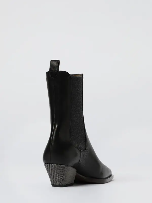 Brunello Cucinelli Leather Chelsea Boots