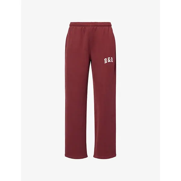RU & ROCKA Logo-print Jersey Jogging Bottoms - One-color