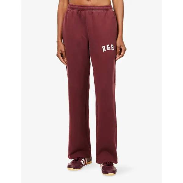 RU & ROCKA Logo-print Jersey Jogging Bottoms - One-color