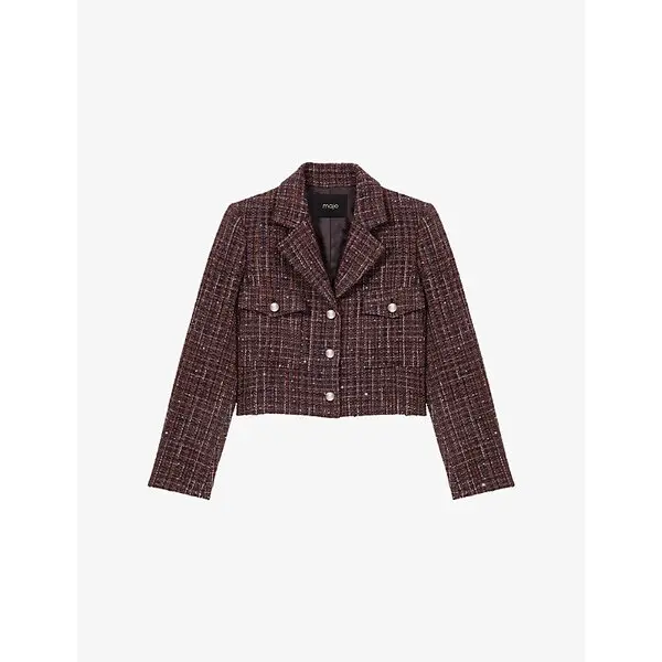 Maje Chest-pocket Tweed Jacket