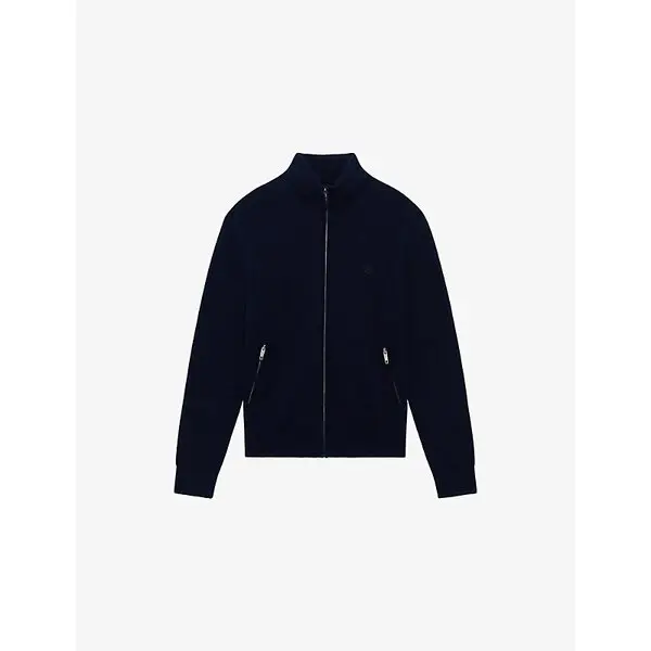 The Kooples Stretch-knit Zip-up Cardigan