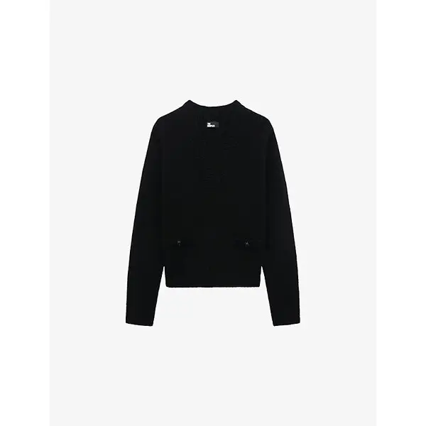 The Kooples V-neck Wool Jumper