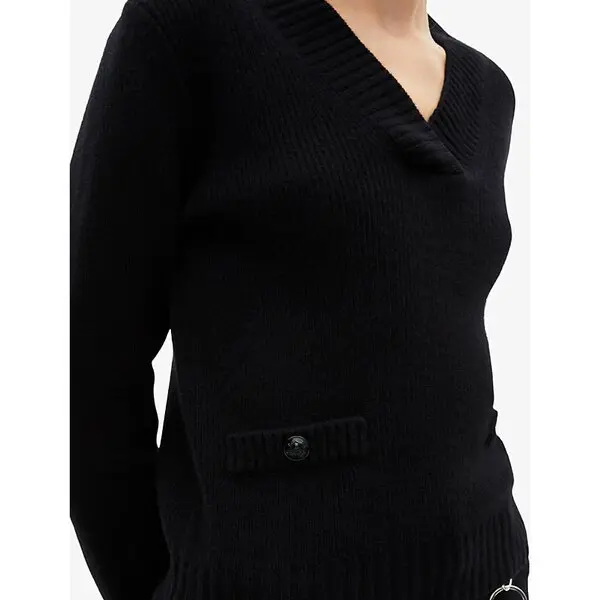 The Kooples V-neck Wool Jumper
