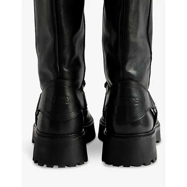 Zadig&Voltaire Angie Leather Biker Boots