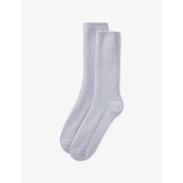 THE WHITE COMPANY Cashmere Bed Socks - Pale Blue