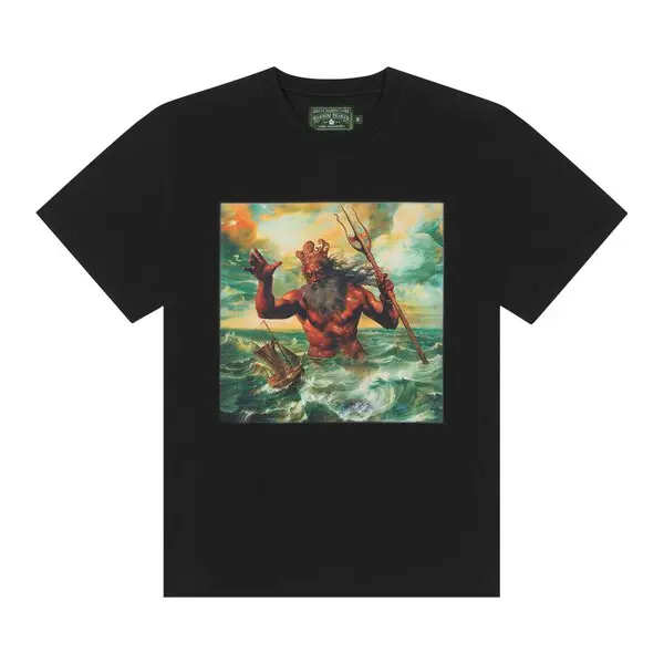 DENIM TEARS Poseidon's Revenge Tee - Black
