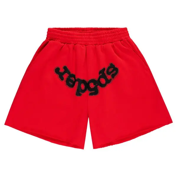 SP5DER Og Studded Sweatshort - Red