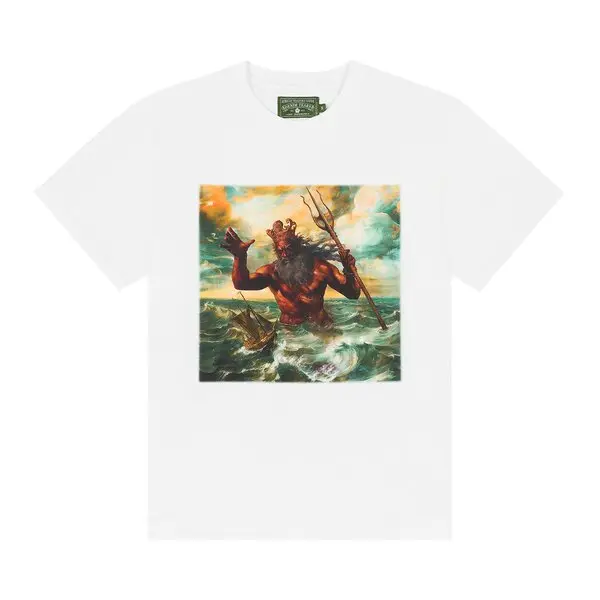 DENIM TEARS Poseidon's Revenge Tee - White