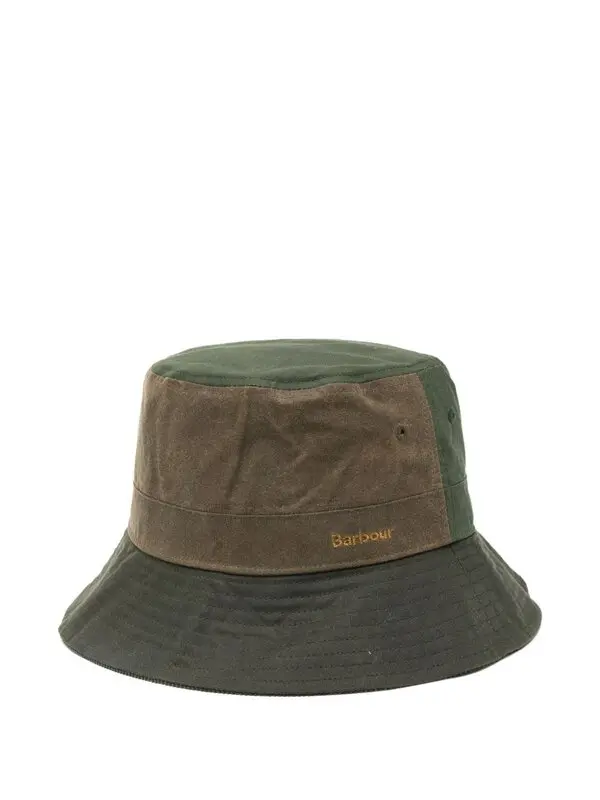 Barbour Brackley Waxed Bucket Hat - Green