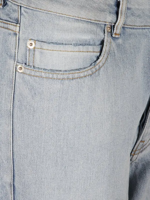 Balenciaga Distressed Fit Jeans - Blue