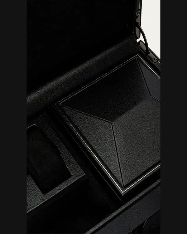 Wolf British Racing Double Watch Winder With Storage