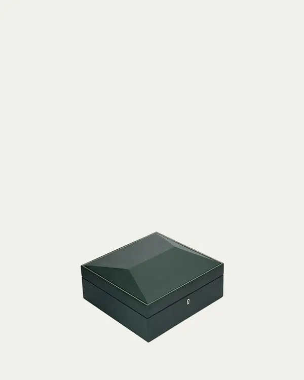 Wolf British Racing 15-piece Watch Storage Box - Green