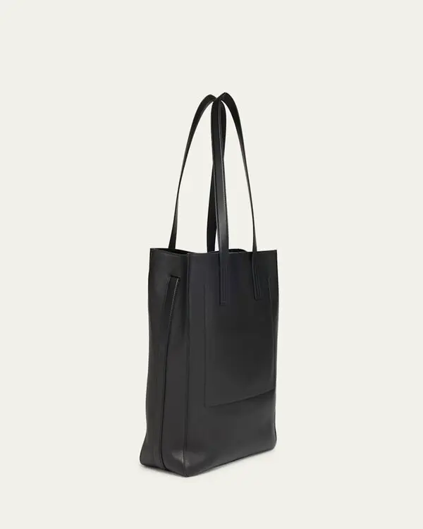 TOM FORD Natural Leather North-south Tote Bag - Black