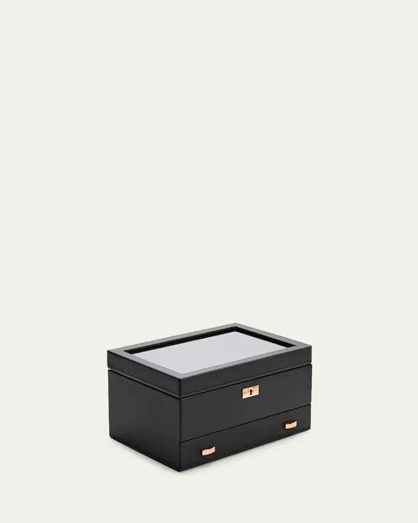 Wolf Axis 10-piece Watch Box With Drawer - Copper