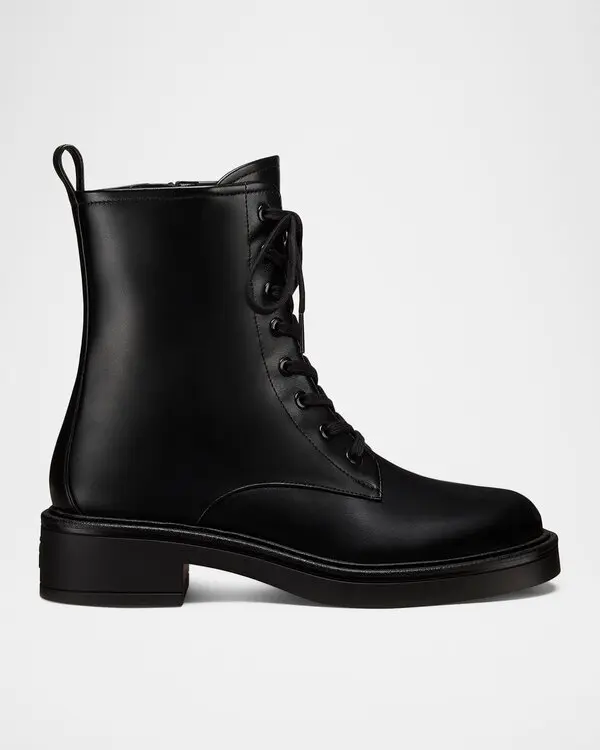 STUART WEITZMAN Celia Lite Leather Combat Boots
