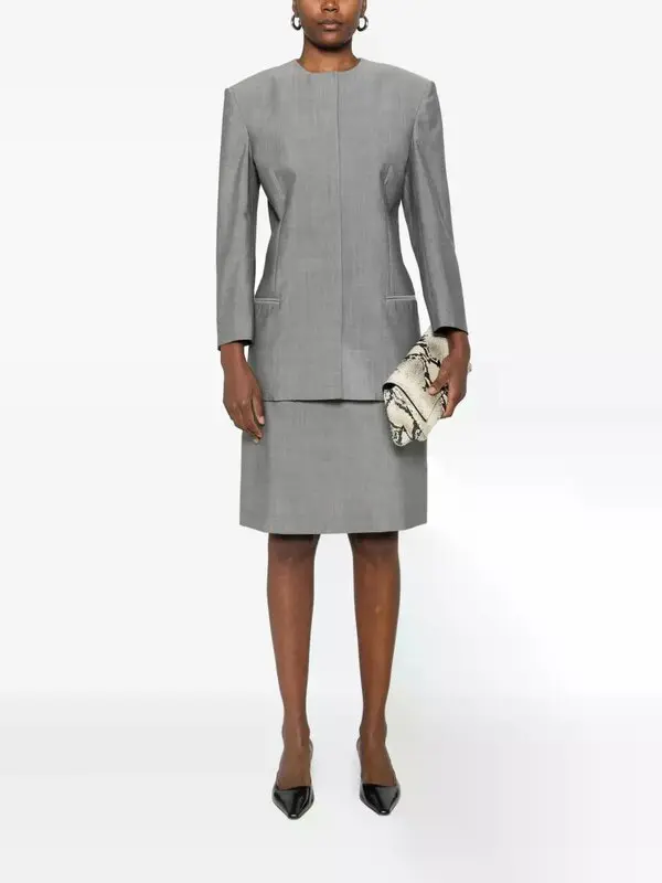 Calvin Klein Luna Midi Skirt - Grey