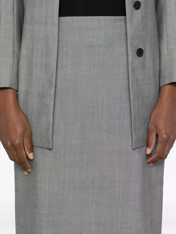 Calvin Klein Luna Midi Skirt - Grey