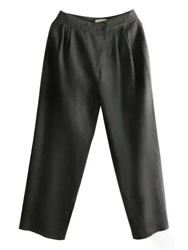 AMOMENTO High-waisted Wide Leg Trousers - Grey