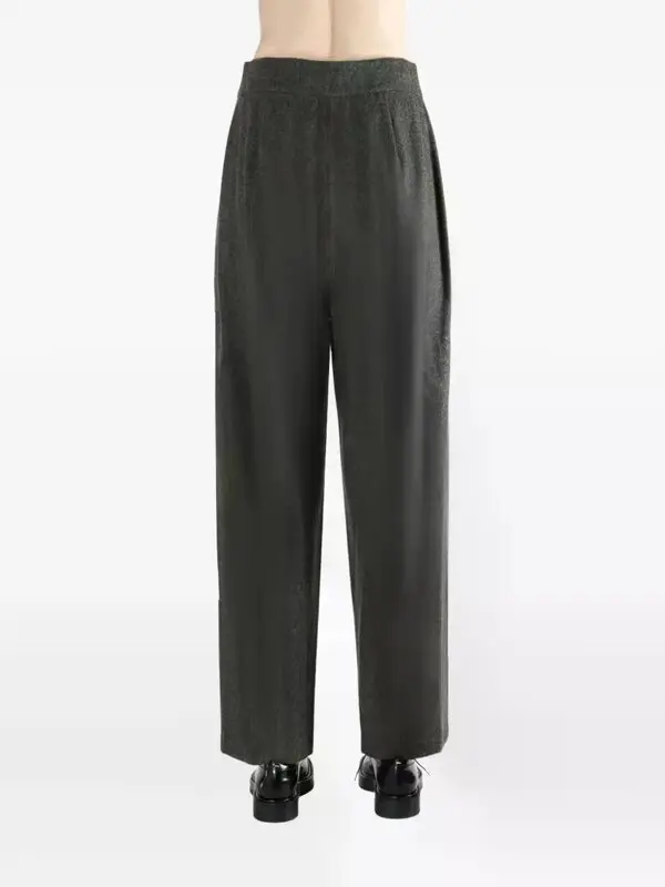 AMOMENTO High-waisted Wide Leg Trousers - Grey