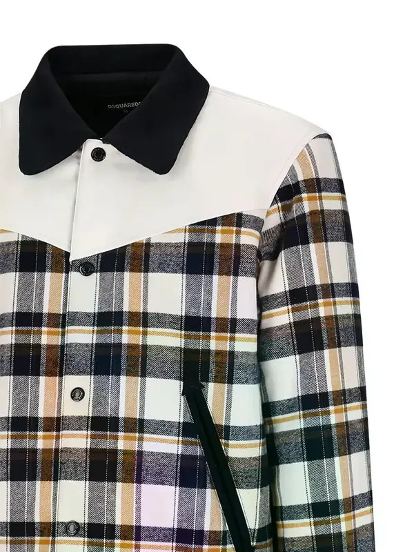 Dsquared2 Buttoned Plaid Jacket