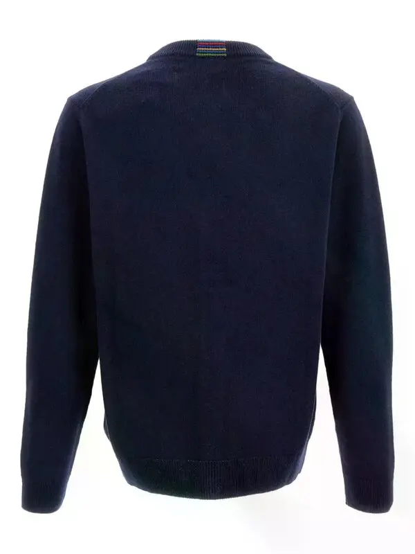 Paul Smith V-neck Buttoned Cardigan - Blue
